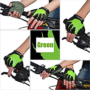 PSPORT for Men Women Cycling Gloves Half Finger Bicycle Gloves Bike Gloves Anti Slip Shockproof Breathable Sports Gloves