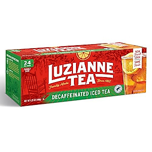Luzianne Decaffeinated Iced Tea Bags, Family Size, 24 Count (Pack of 1)