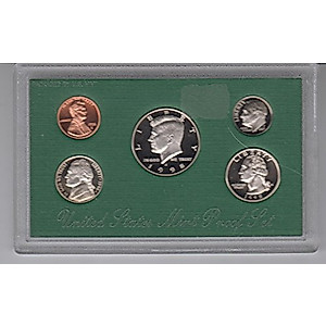 1998 Birth Year coin Set - (5) Coins - Half Dollar, Quarter, Dime, Nickel, and Cent- All Dated 1998 and Encased in a Plastic Holder for Display Choice Uncirculated