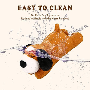 ZALBYUY Heartbeat Puppy Toy, Puppy Sleep Aid Toy, Small Dog Training Toys for Separation Anxiety Relief, Pets Plush Toys for Dogs Cats (Yelow)