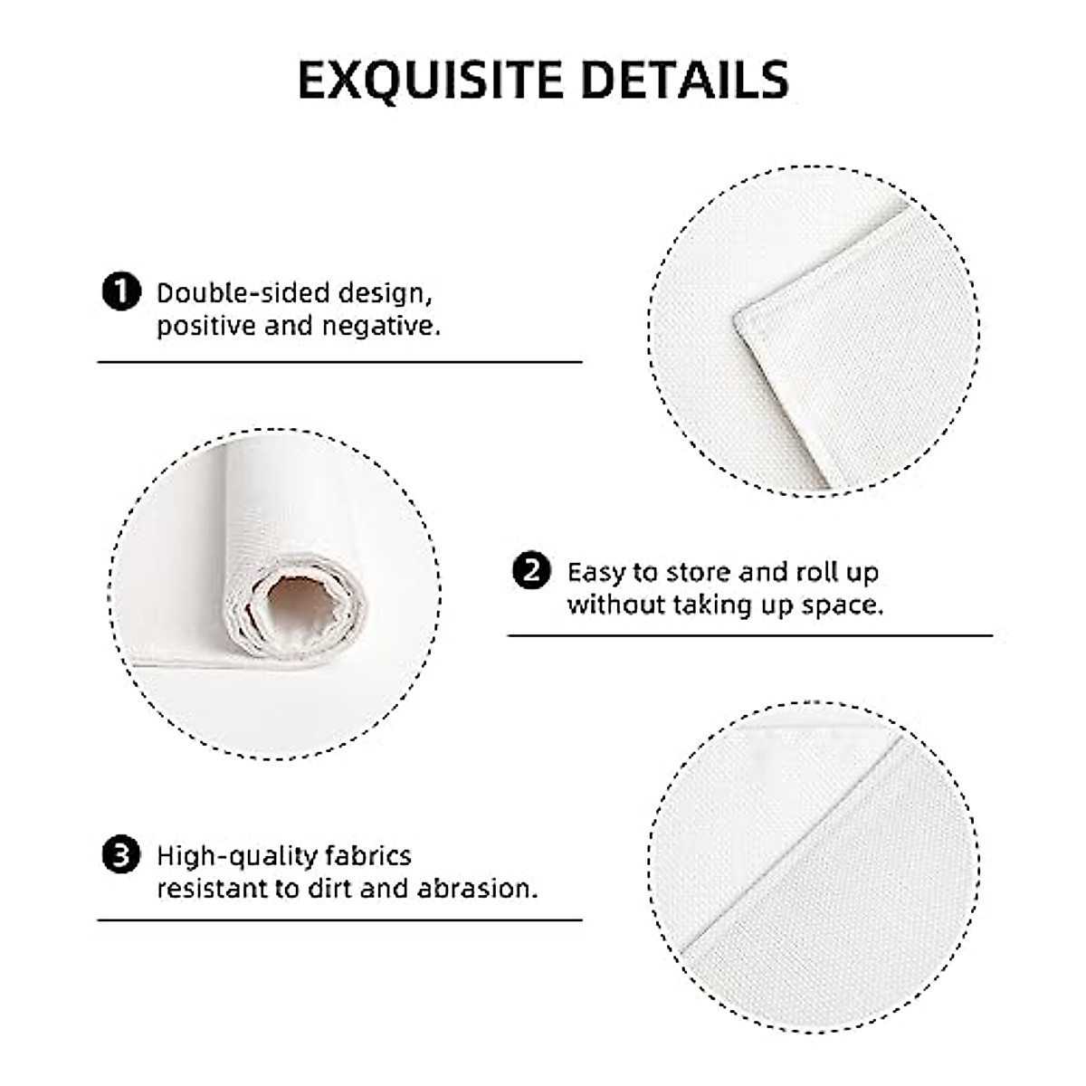 Tiger at Rest Double Linen Placemats 30 X 45 Cm - Set of 4 Heat-Resistant Foldable Placemats for Home, Restaurants and Hotels