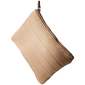 Anne Klein Quilted Nylon Medium Tote, Sandstone