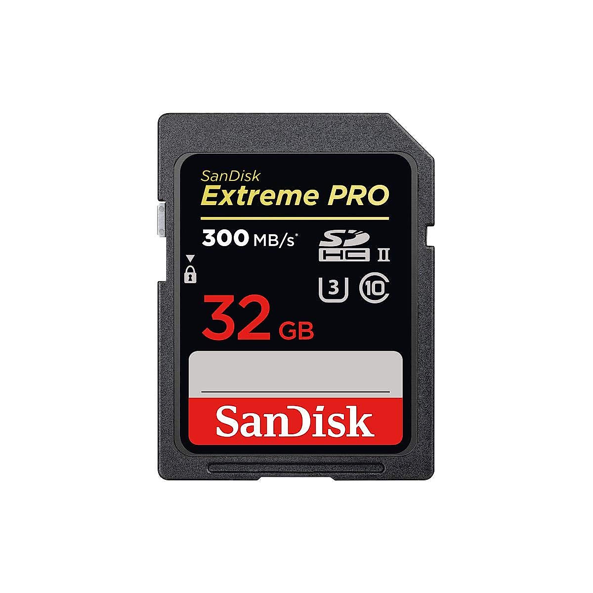 SanDisk Extreme Pro - Flash Memory Card - 32 GB - SDHC UHS-II - Black