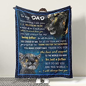 to My dad Gift, Gifts for dad Blanket 60x50'', dad Gifts from Daughter, Gifts for dad who Wants Nothing, Best dad Ever Gifts, papa Gifts, Retirement, Fathers Day, Birthday Gifts Ideas for dad Blanket