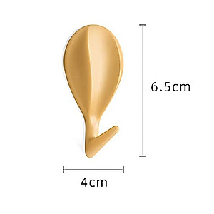 Gullor HW032 Medium Utility Hooks, 16 Hooks, Strong Non-Marking Plastic Punch-Free Waterproof, Colored Hot-air Balloon Shape