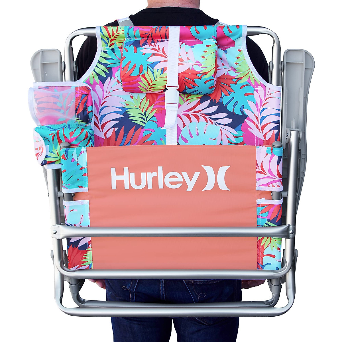 Hurley Backpack Beach Chair, One Size, Jade