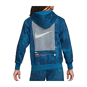 Nike Men's Dri-FIT Standard Issue Basketball Pullover Hoodie (as1, alpha, s, m, regular, regular, Brigade Blue)