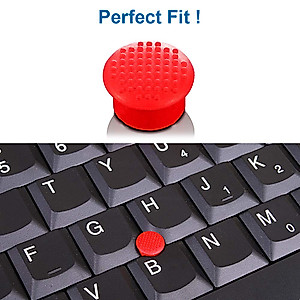 MMOBIEL 5 PCS Rubber TrackPoint Keyboard Mouse Red Cap with Soft Dome and Rim Laptop Pointer for Lenovo ThinkPad X/T/E / / L/P/Yoga Series
