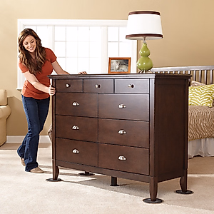 Super Sliders Assorted Reusable Furniture Sliders & Self-Stick Pads for Effortless Moving and Surface Protection, Beige (52)