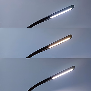 KOZIS LED Floor Lamp FL01B | 1800 Lux Dimmable | 44" - 76" Height Range Customizable | 60 Min Timer, Black