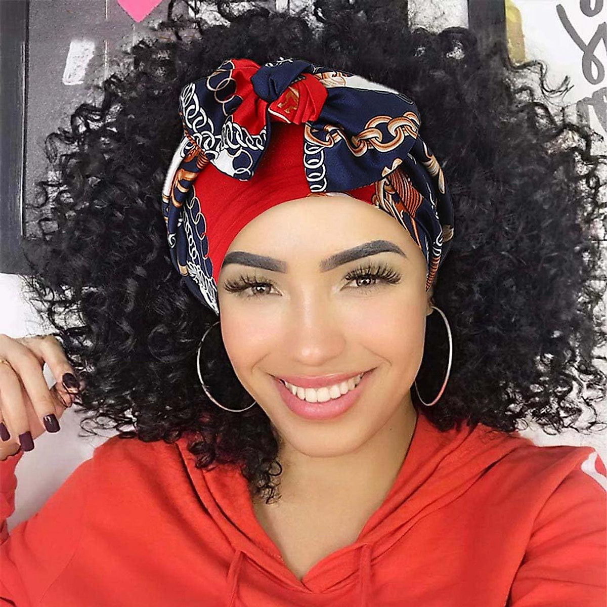 Woeoe African Lace Head Edge Wrap Colorful Pattern Satin Edge Laying Scarves Soft Long Silk Wig Scarf for Women and Girls(Pack of 3)…