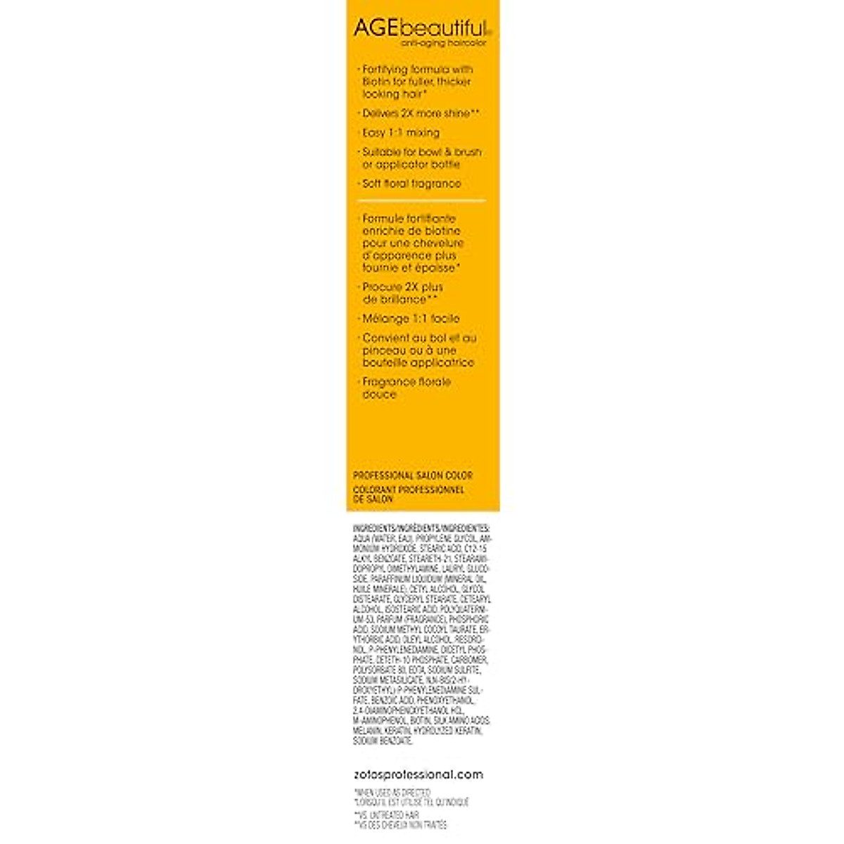 AGE beautiful Permanent Hair Color Dye Liqui Creme | 100% Gray Coverage | Anti-Aging Haircolor | Biotin for Thicker, Fuller Hair | Professional Salon Coloring | 7A Dark Ash Blonde