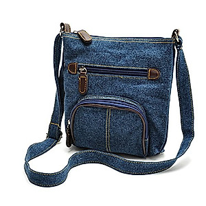 ZOONAI Women Multi Pocket Crossbody Shoulder Bag Small Organizer Purse Wallet