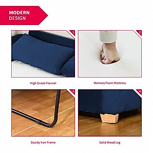 MUZZ Muzz Queen Size Pull Out Sofa Bed, Pull Out Sofa Couch, Sleeper Sofa Bed with Memory Foam Mattress, 2-in-1 Sleeper Sofa