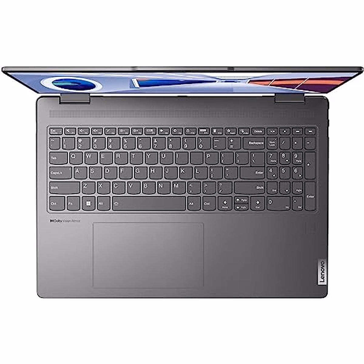 Lenovo Yoga 7 82YN 2023 Laptop ~ 16" 1920x1200 60Hz IPS Touch ~ Intel Core i7-1355U ~ 16GB LPDDR5~512GB M.2 NVMe ~ Backlit Keyboard with Fingerprint ~ Thunderbolt 4 ~ Windows 10 Pro ~ Storm Grey