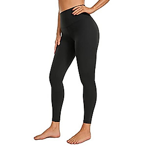 CRZ YOGA Butterluxe Womens Workout Leggings 26.5''- Full Length High Waisted Yoga Pants Buttery Soft Athletic Gym Lounge Black Medium
