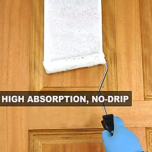 Great Andrew 10 Pack 6 Inch Paint Rollers for All Paints, 1/2" Nap Acrylic Paint Roller Covers, Paint Roller Set for Painting Walls House, 6" Paint Roller Refills