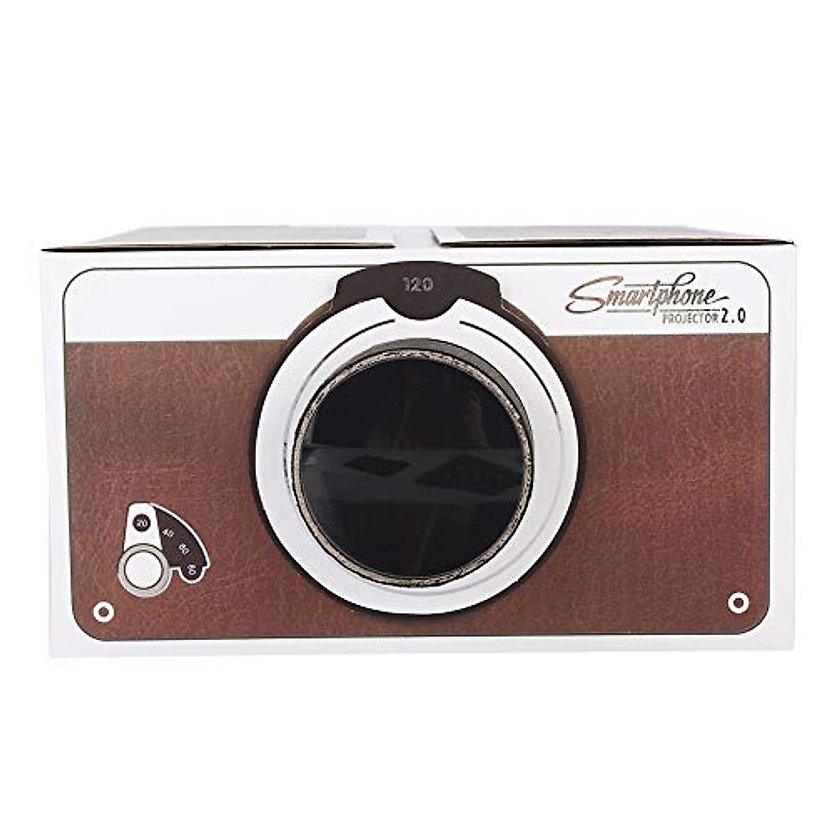 Yoidesu Home Projector Mini Projector DIY Smartphone Projector 2.0 & Entertainment Device, Portable Smart Projector Phone Projector Home Theater Projector for iPhone Projector for Android Projector