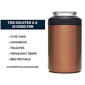 YETI Rambler 12 oz. Colster Can Insulator for Standard Size Cans, Copper