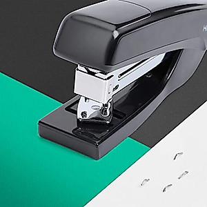 HAUSHOF Desktop Stapler and 3-Hole Punch Set with 5000-Piece Staples and Staple Remover, Office Supplies Compatible with 26/6 and 24/6 Staples