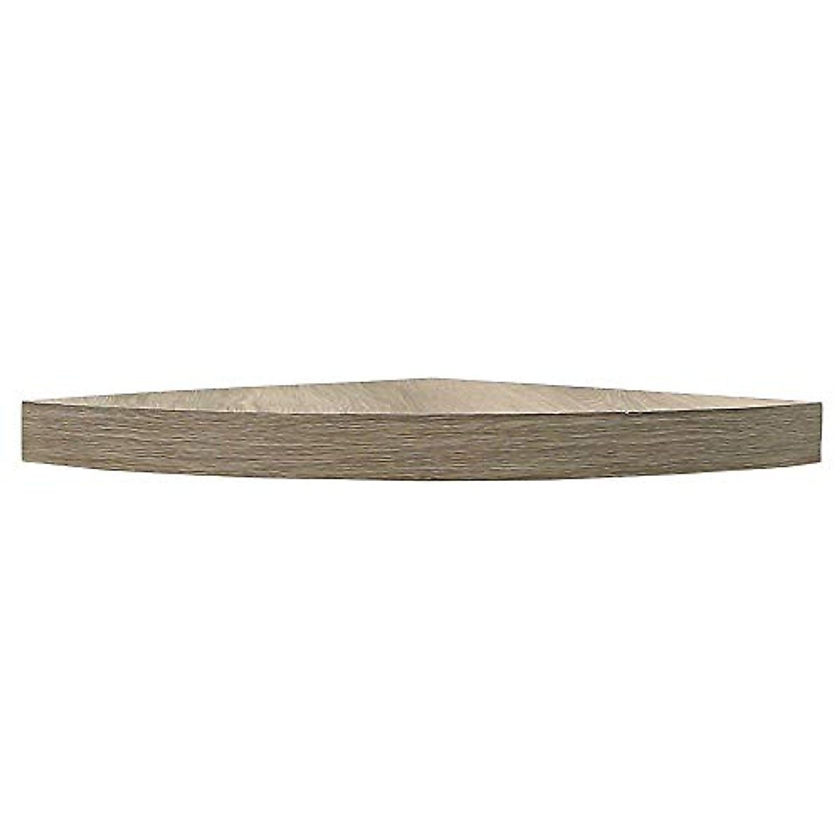 InPlace Shelving Lewis Hyman 9602054E Floating Corner Shelf with Invisible Bracket, 14", Driftwood