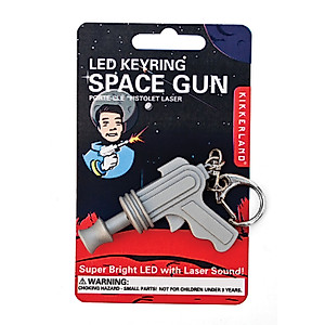 Kikkerland KRL28-CDU Space Gun LED Keychain
