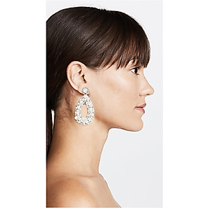 Deepa Gurnani Women's Deepa by Deepa Gurnani Arabella Earrings, Ivory, White, One Size