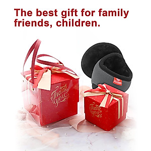 sazujinwu Winter Earmuffs for Men Unisex Fold Fleece Ear Muffs Women`s Ear Warmer Back Neck Earmuff