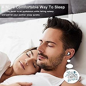 Sleep Earbuds Invisible Bluetooth Earbuds for Sleeping Smallest Sleep Buds Tiny Mini for Side Sleepers Wireless Hidden Headphones Small Discreet Bluetooth Earpiece with Charging Case