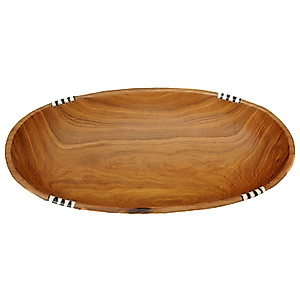 Trinity Soft Touch 16 Inch Large Rustic Wooden Dough Serving Tray Candle Decorative Trays for Home Decor Wood Crates for Decoration Bread Wooden Trays for Kitchen Dining Table and Center Piece