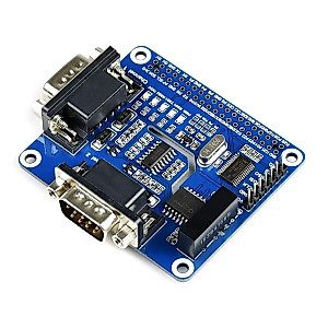 waveshare 2-Channel Isolated RS232 Expansion HAT for Raspberry Pi Model 4 B/3B+/3B/2B/B+/A+/Zero/Zero W Adopts SC16IS752+SP3232 Combination, Converts SPI to RS232, Data Rate up to 921600bps