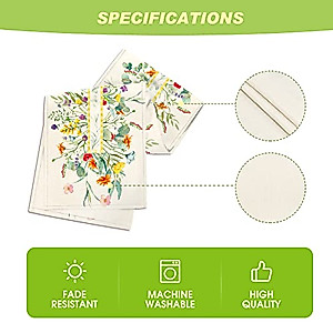 Artoid Mode Flower Floral Table Runner, Spring Summer Seasonal Kitchen Dining Table Decoration for Indoor Outdoor Home Party Decor 13 x 72 Inch