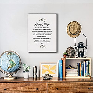 Nurse Gifts for Women Men Frame, A Nurse's Prayer Poster Canvas Wall Art Painting Ready to Hang for Home/Office/Living Room Decor - Nurse Graduation Gifts Healthcare Gift - Easel & Hanging Hook 11.5x15 Inch