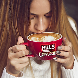 Hills Bros. Instant Cappuccino Mix, English Toffee Cappuccino Mix - Easy to Use and Convenient - Frothy, Decadent Cappuccino with a Buttery Toffee Flavor (16 Ounces, Pack of 1)