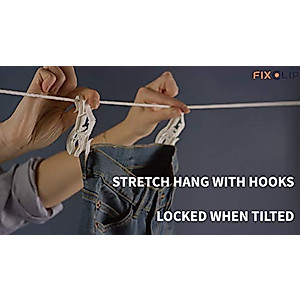 FIXCLIP Mini 16-Pack - Probably The Worlds Strongest Clothespin - Lockable & Storm-Proof - Never Lose Your Laundry Again!