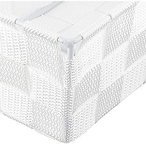 WENKO Adria 22077100 Storage Basket White Plastic 28 x 28 x 18 cm
