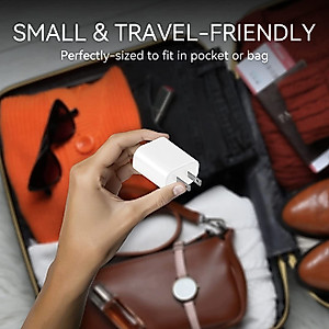 Kopatesun iPhone 15 Charger, 20W USB C Fast Charger for iPad Pro 12.9/11 inch, iPad Air, iPad 10th Gen/Mini 6, PD Wall Charger with 10 Foot USB C to C Charging Cable