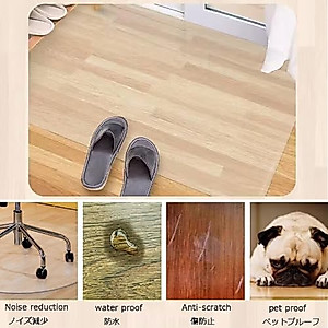 Transparent PVC Mats Office Chair Mat for Hardwood Floor 16x24in 35x48in 43x55in Rolling Chair Pad Plastic Pads Under Desk Chair Thick 1.5mm (Size : 20x48in)