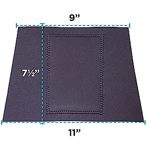 BraceAbility Neoprene Foam Pressure Pad Insert for Back Brace | Soft & Comfortable Lumbar Padding for Low & Mid Back Support and Targeted Pain Relief (One Size)