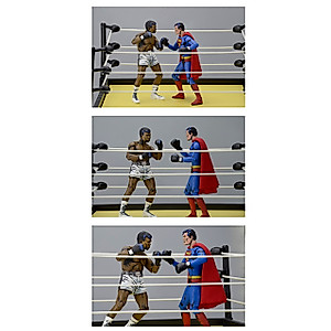 NECA DC Comics Superman vs Muhammad Ali Special Edition Action Figure (2 Pack), 7", multi-colored