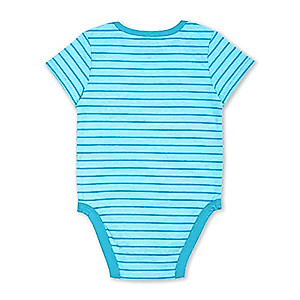 Warner Bros. Scooby-Doo Boys’ 4 Pack Bodysuit for Newborn and Infant – Blue/Grey