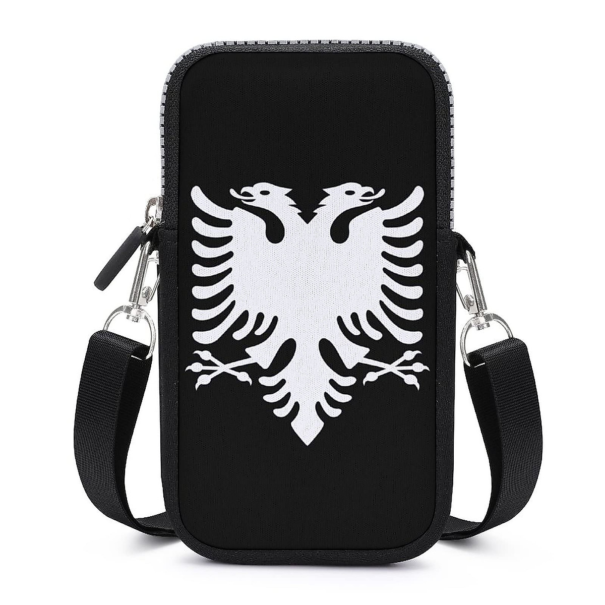 FunnyStar Albanian Eagle Crossbody Cell Phone Purse Shoulder Bag Handbag Card Holder Wallet For Women Girls Men