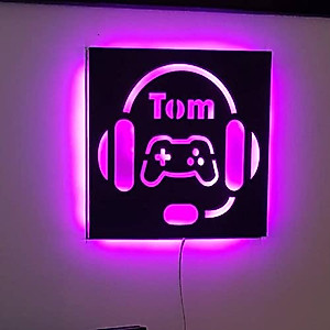 Custom Gamer Led Sign, Gaming Decor Led, Gamer Room Led, Playstation Led Sign, Playstation Led Light, Personalization Playstation Led Neon Sign…
