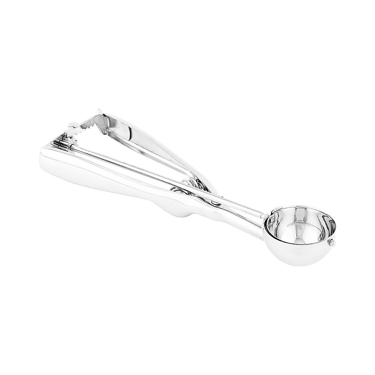 Restaurantware Met Lux 0.6 Ounce Gelato Scoop 1 Ambidextrous Ice Cream Scoop - Built-In Blade Dishwashable Stainless Steel Cookie Dough Scoop Comfortable Grip For All Ingredients