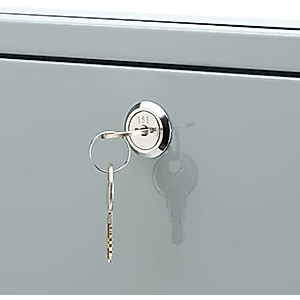 Barska Wall Mount Multi-Purpose Locking Mail Suggestion Drop Box with Key Lock for Home Office Classroom