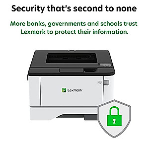Lexmark B3442dw Black and White Laser Printer, Wireless with Ethernet, Mobile-Friendly and Cloud Connection with Automatic Two-Sided Printing CarbonNeutral Certified Office Printer (4-Series)