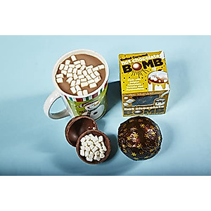Frankford Salted Caramel Hot Chocolate BOMB, Individually wrapped, Melting Milk Chocolate Ball with mini Marshmallows Inside, Net weight 1.6 oz, Easter Basket Stuffers for Kids Girls Boys Teens Adults