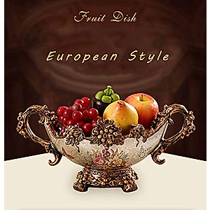 Coverdeal Centerpiece Bowl,Resin Decorative Fruit Bowl Tray Bowl,Snacks/Sweets/Nuts/Sundries Holder Organizer for Home,Office,Wedding Decor,Birthday Gift