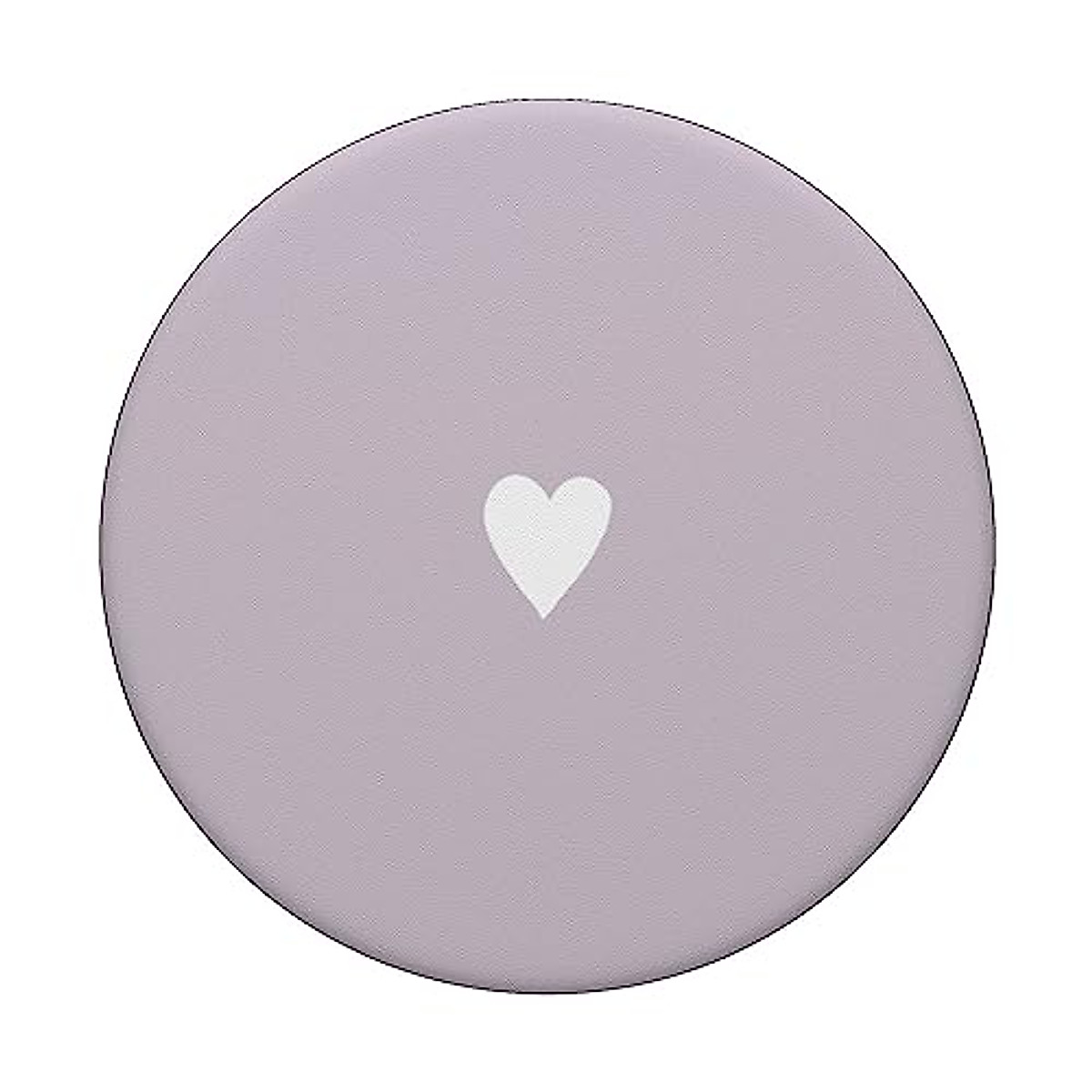 Lavender Purple Cute Hand Drawn Heart Minimalist Digital Art PopSockets Standard PopGrip