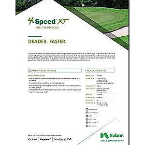 Nufarm 4-Speed XT Herbicide, Superior Broadleaf Weed Control, 32 oz
